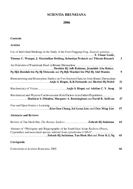 (PDF) Use of Individual Markings in the Study of the Foot-Flagging Frog ...