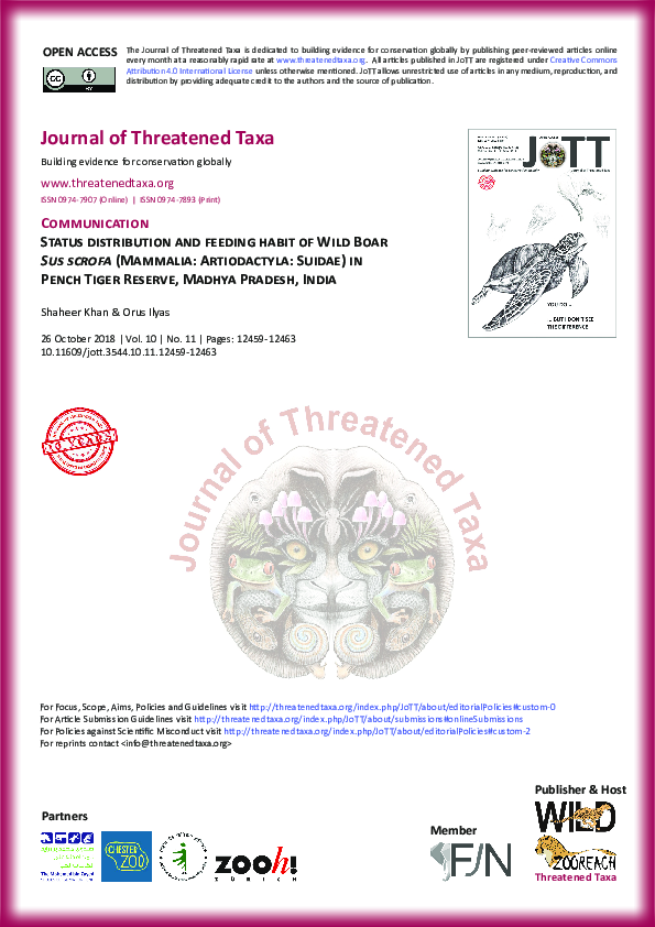(PDF) Status distribution and feeding habit of Wild Boar Sus scrofa ...