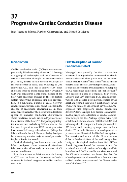 (PDF) Progressive Cardiac Conduction Disease