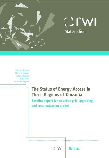 (PDF) The status of energy access in three regions of Tanzania ...