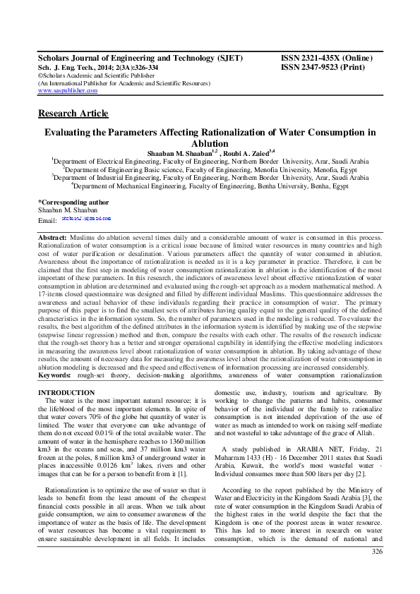 (PDF) Research Article Evaluating the Parameters Affecting ...