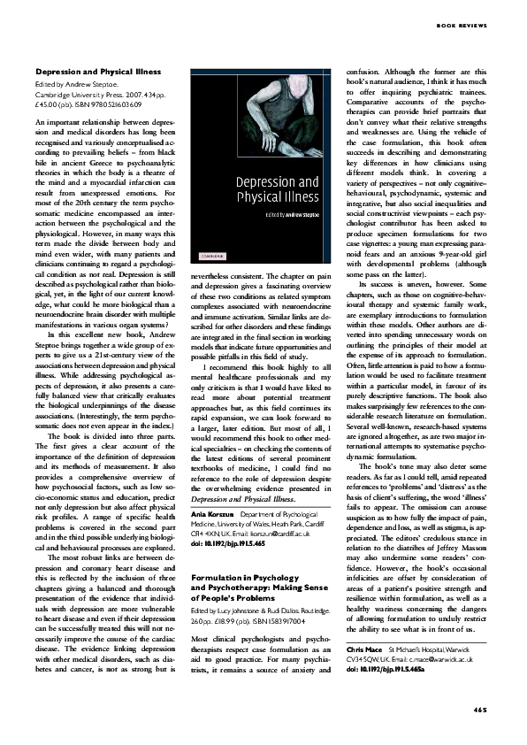 (PDF) Formulation in Psychology and Psychotherapy: Making Sense of ...