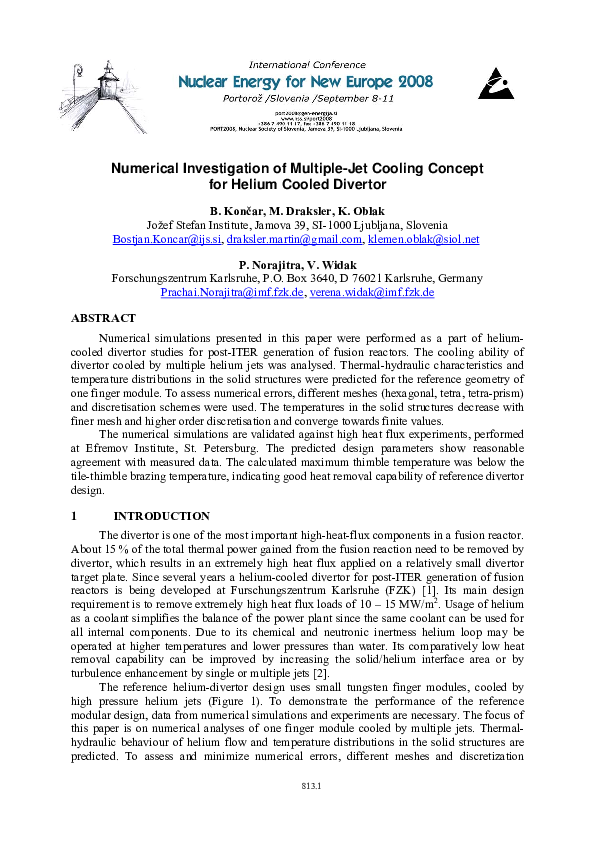 (PDF) Numerical Investigation of Multiple-Jet Cooling Concept for ...