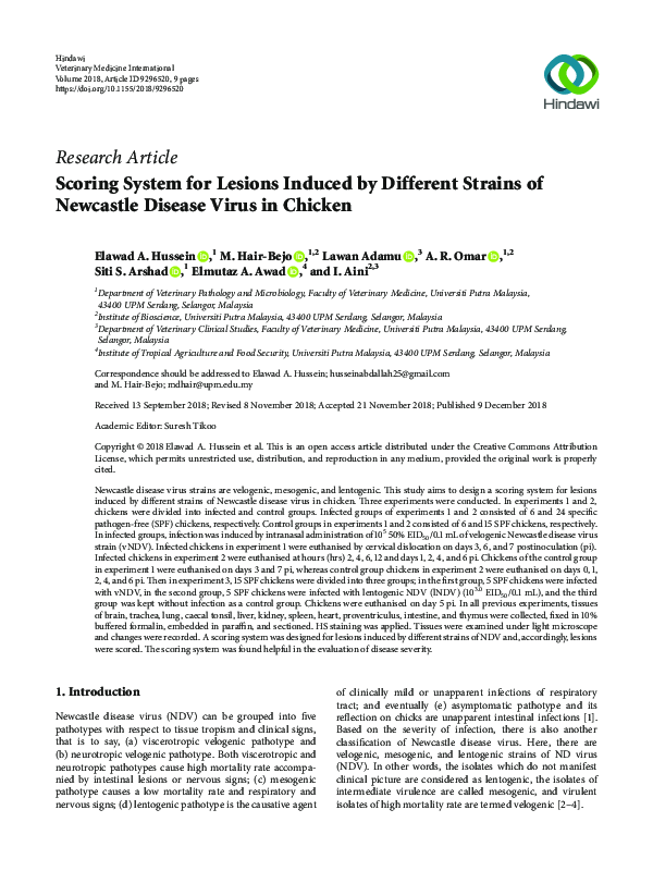 (PDF) Scoring System for Lesions Induced by Different Strains of ...