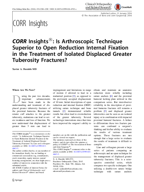 (PDF) Internal Fixation of 4-Part Proximal Humerus Fractures and ...