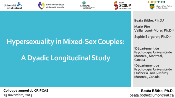 (PDF) Hypersexuality in Mixed-Sex Couples: A Dyadic Longitudinal Study