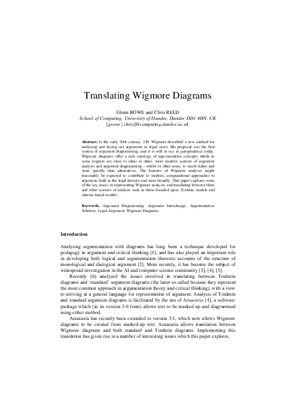 (PDF) Translating wigmore diagrams