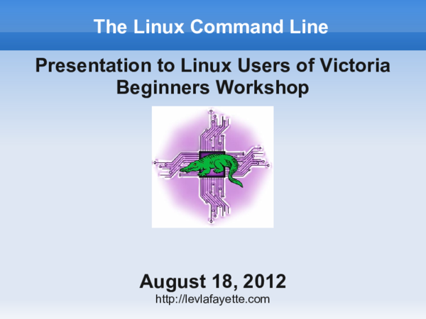 (PDF) Introduction to the Command Line