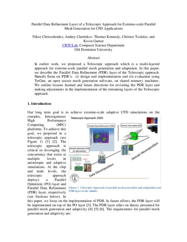(PDF) Parallel Data Refinement Layer of a Telescopic Approach for ...