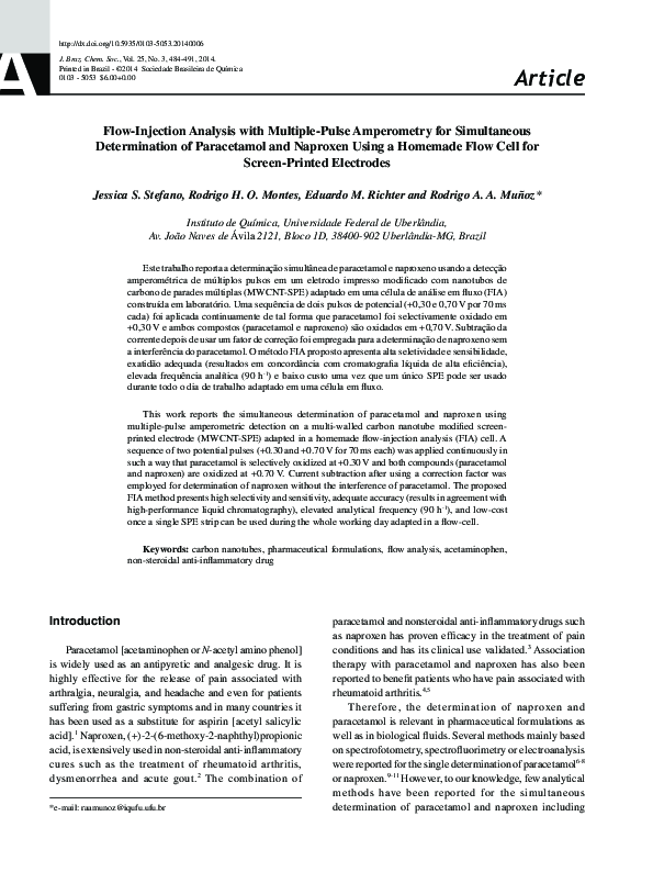 Pdf Flow Injection Analysis With Multiple Pulse Amperometric Detection Potentialities And
