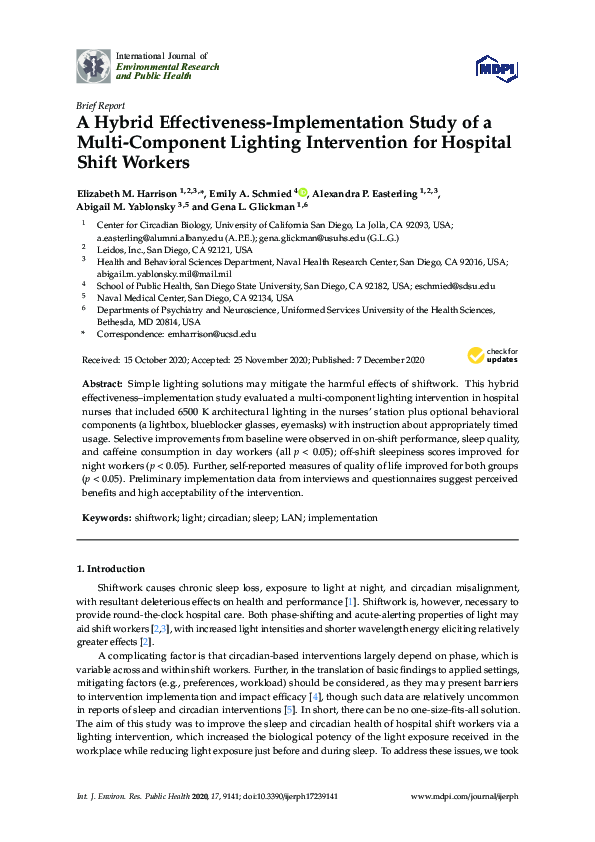 (PDF) A Hybrid Effectiveness-Implementation Study of a Multi-Component ...