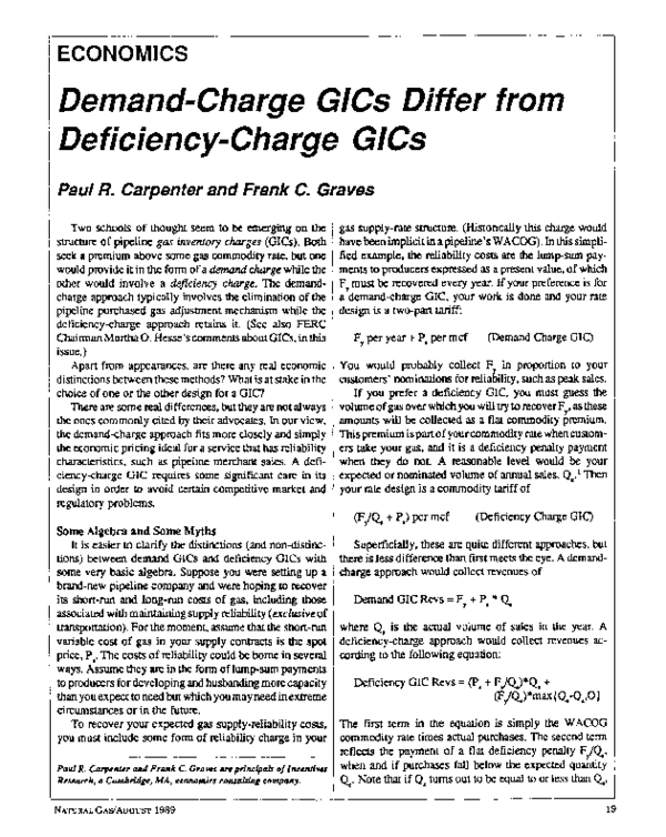 (PDF) Economics: Demand-charge GICs differ from deficiency-charge GICs