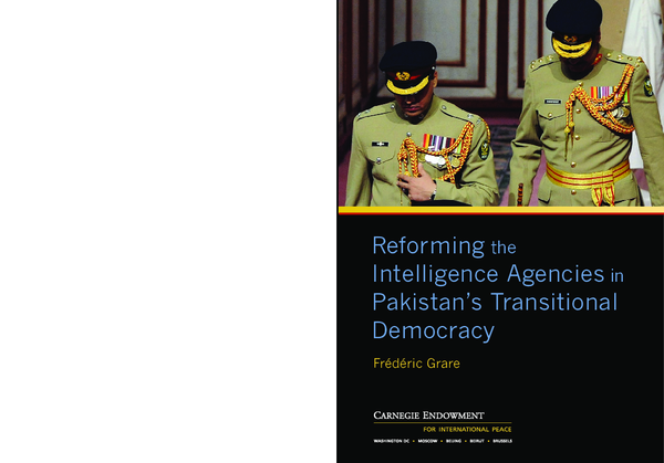(PDF) Reforming the Intelligence Agencies in Pakistan’s Transitional ...