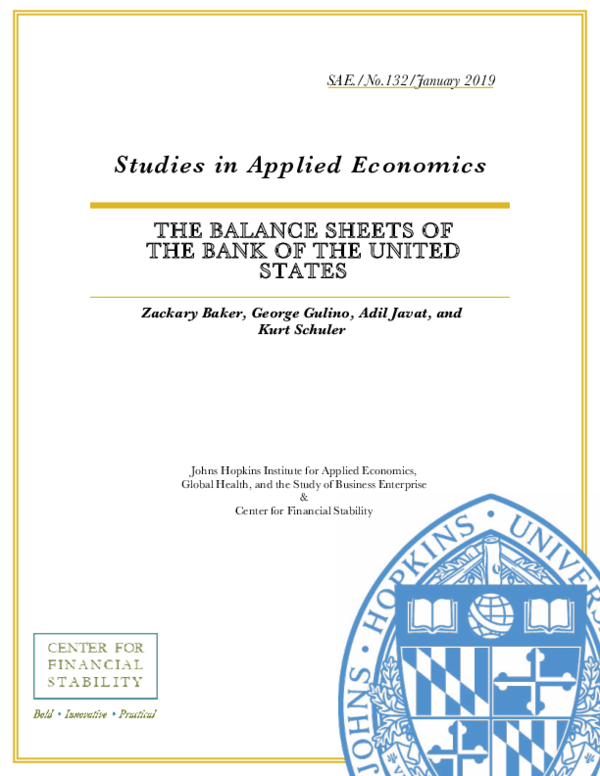 (PDF) The Balance Sheets of the Bank of the United States