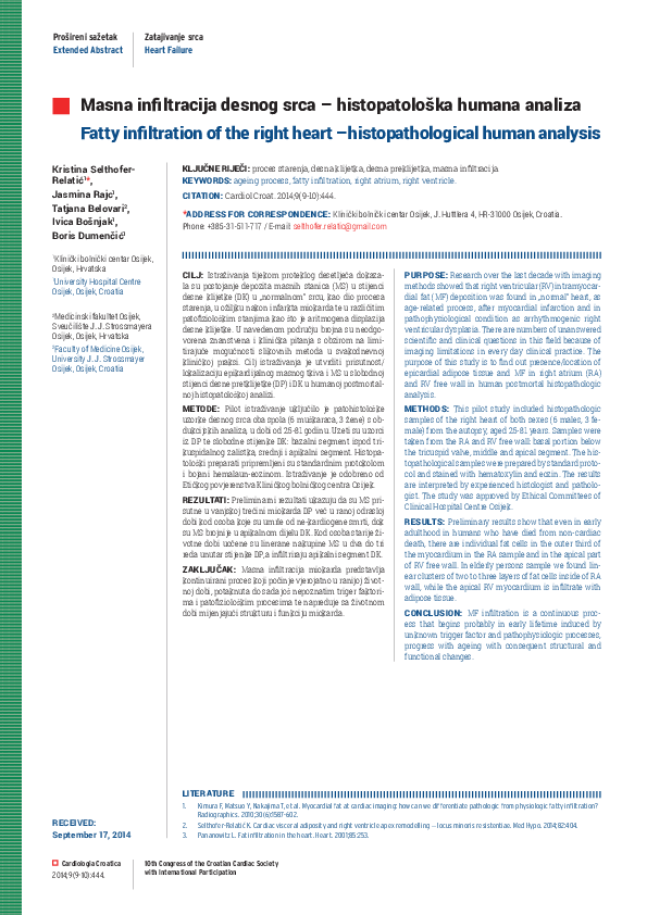 (PDF) Fatty infiltration of the right heart –histopathological human ...