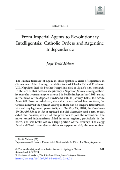 (PDF) From Imperial Agents to Revolutionary Intelligentsia: Catholic ...