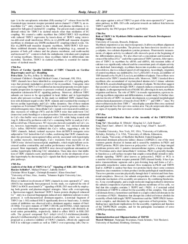 (PDF) Role of TRPC1 in Myoblasts Differentiation and Muscle Development