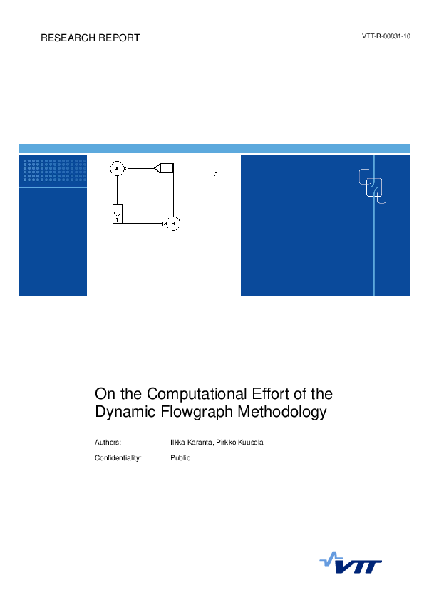 (PDF) On the Computational Effort of the Dynamic Flowgraph Methodology