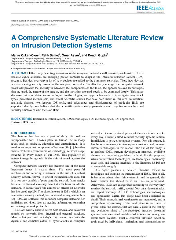 (PDF) A Comprehensive Systematic Literature Review on Intrusion ...