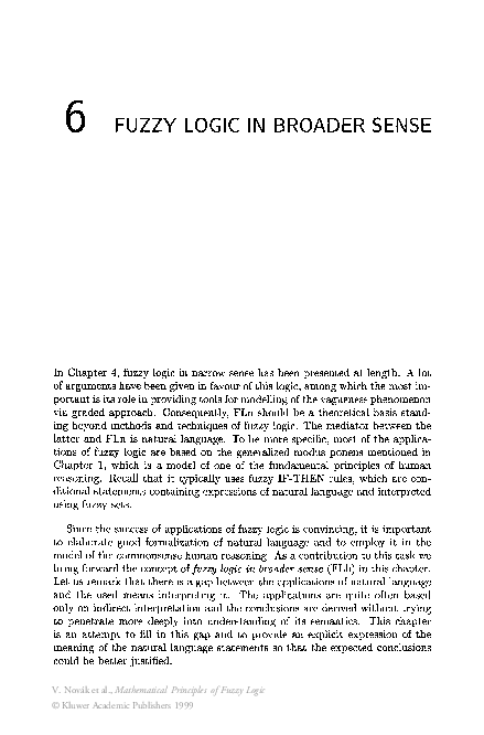 (PDF) Fuzzy Logic in Broader Sense