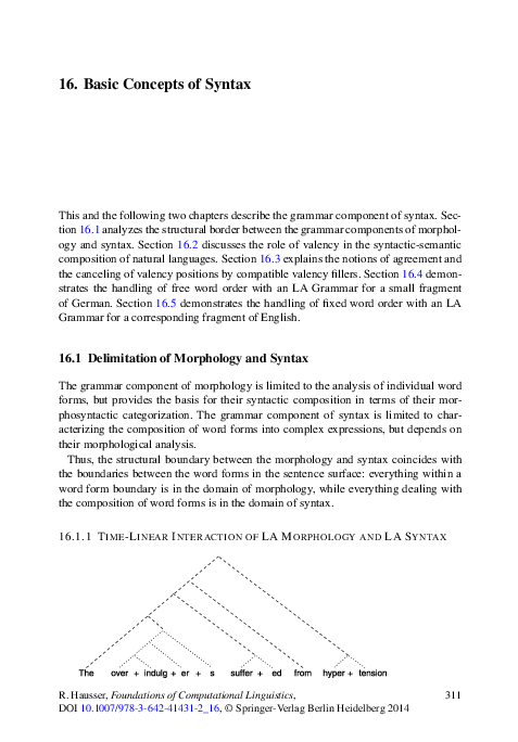 (PDF) Basic Concepts of Syntax
