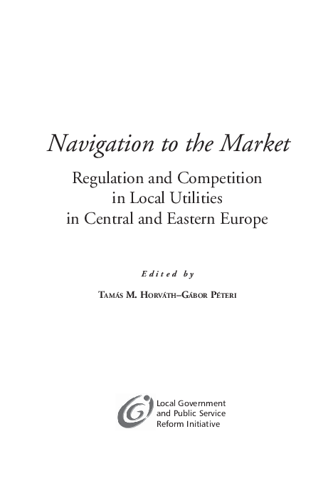 (PDF) Navigation to the market: regulation and competition in local ...