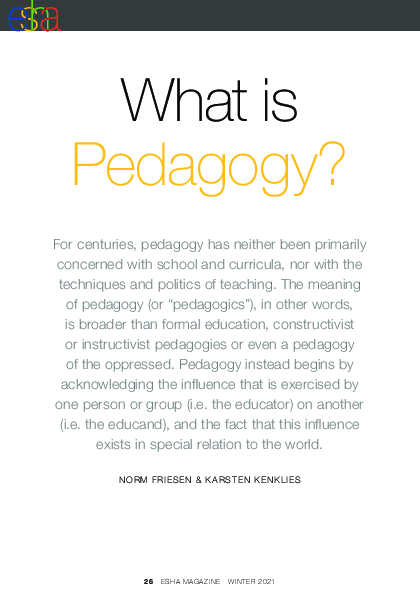 (PDF) What is Pedagogy?