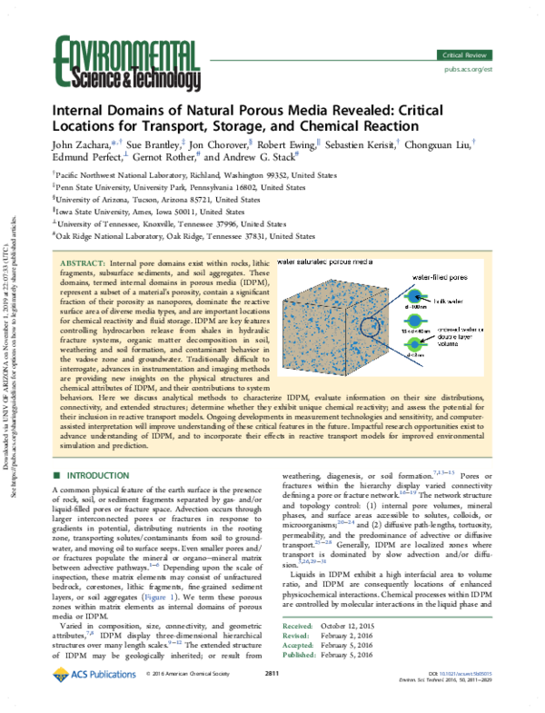 (PDF) Internal Domains of Natural Porous Media Revealed: Critical ...