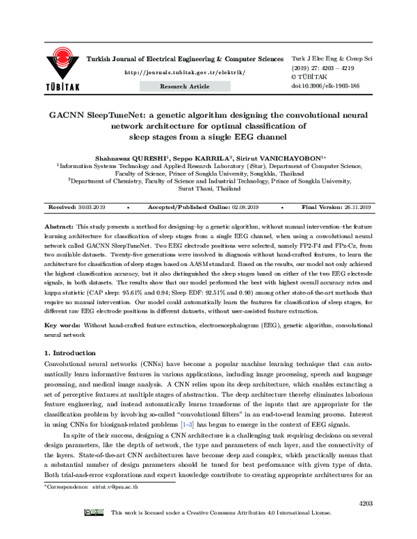 (PDF) GACNN SleepTuneNet: A Genetic Algorithm Designing the Convolutional Neural Network ...