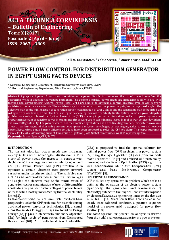 (PDF) POWER FLOW CONTROL FOR DISTRIBUTION GENERATOR