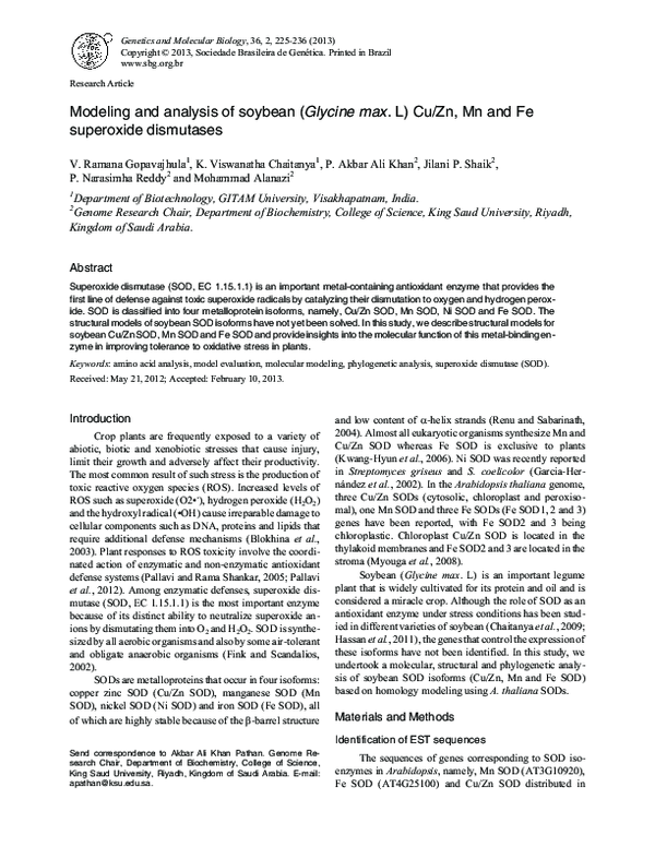 (PDF) Modeling and analysis of soybean (Glycine max. L) Cu/Zn, Mn and ...