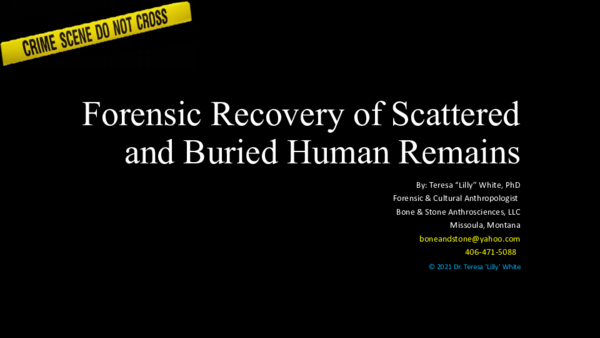 (PPT) Forensic Recovery of Scattered and Buried Human Remains