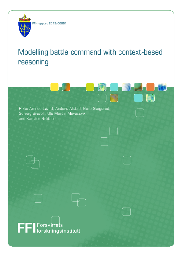 (PDF) Modelling battle command with context-based reasoning