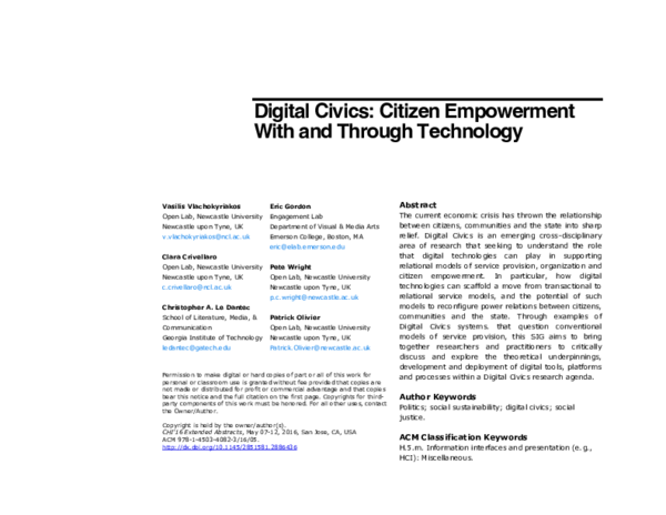 (PDF) Digital Civics
