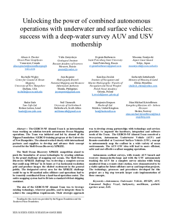 (PDF) Unlocking the Power of Combined Autonomous Operations with ...