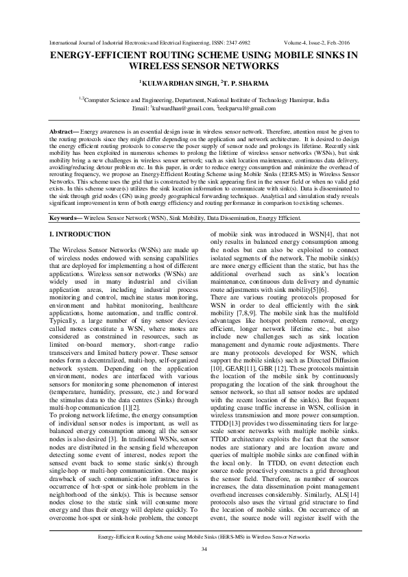 (PDF) Energy-Efficient Routing Scheme Using Mobile Sinks in Wireless ...