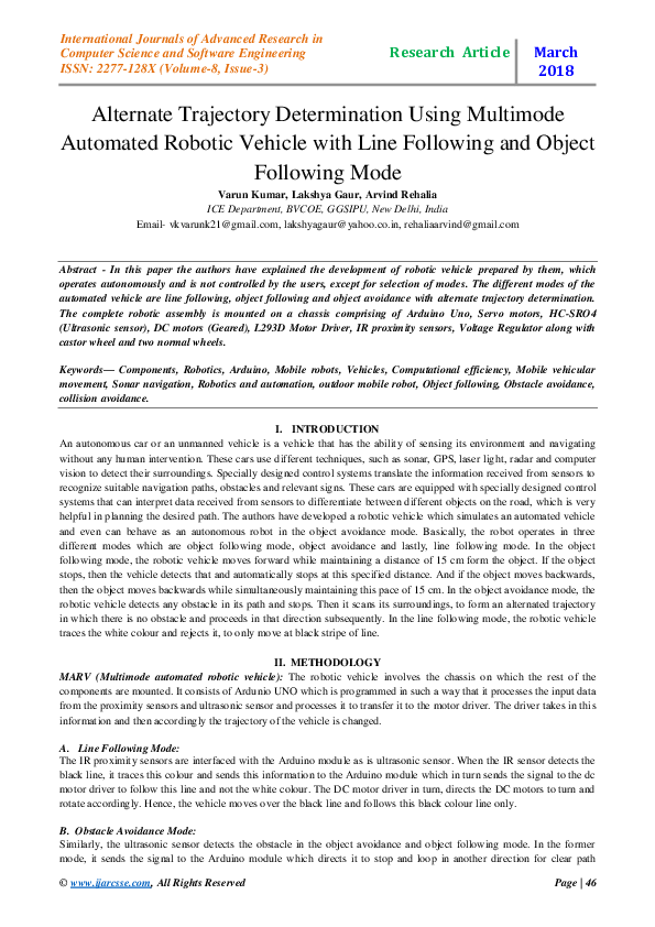 (PDF) Alternate Trajectory Determination Using Multimode Automated ...