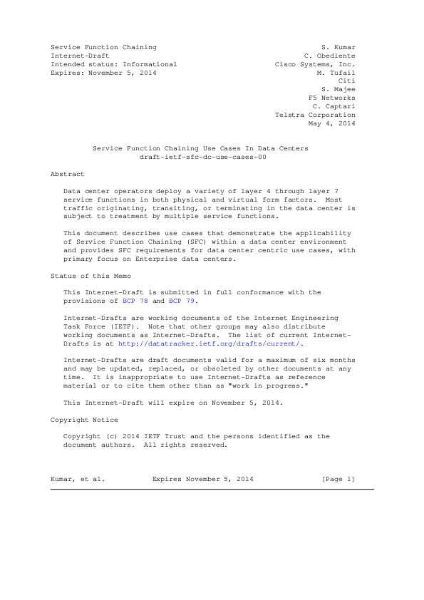 Pdf Service Function Chaining Use Cases In Data Centers
