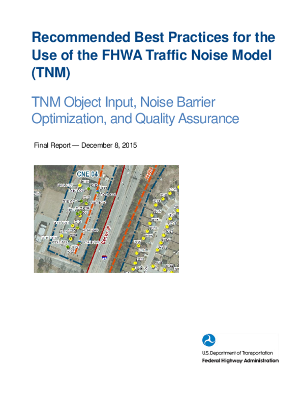 (PDF) Recommended Best Practices for the Use of the FHWA Traffic Noise ...