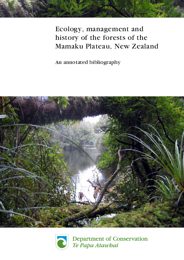 (PDF) Ecology, management and history of the forests of the Mamaku ...