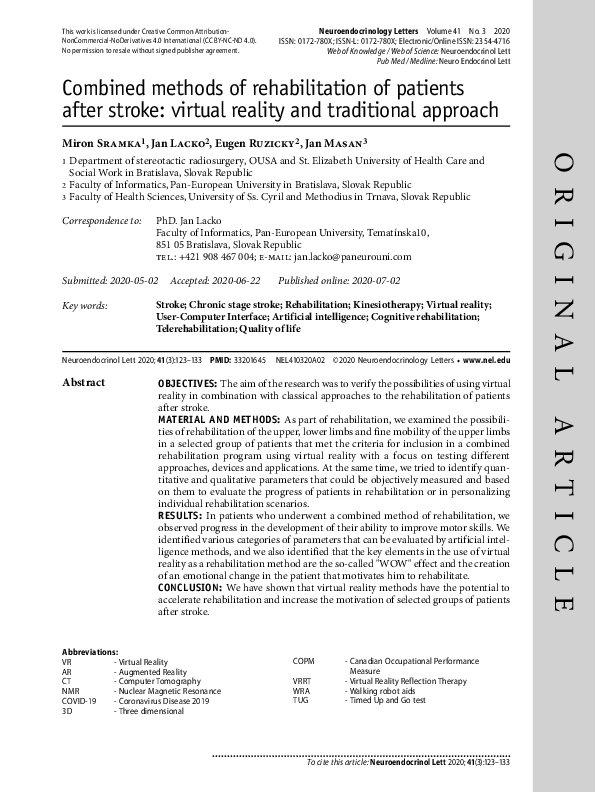 (PDF) Neuroendocrinology Letters-Neuro Endocrinol Lett