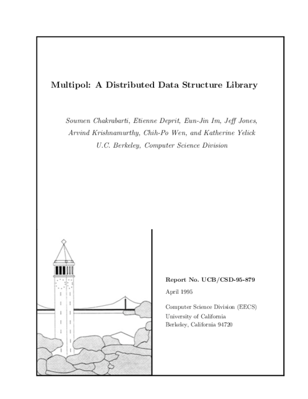 (PDF) Multipol: A distributed data structure library