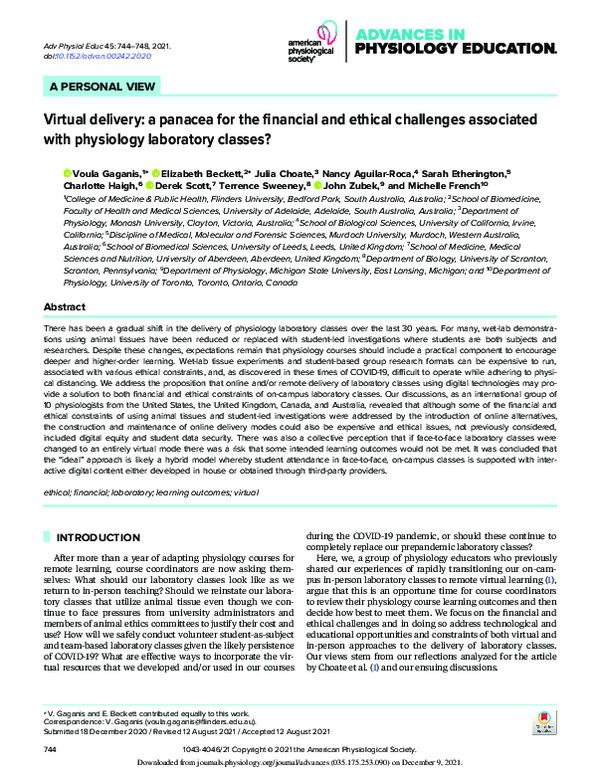 (PDF) Virtual delivery: a panacea for the financial and ethical ...