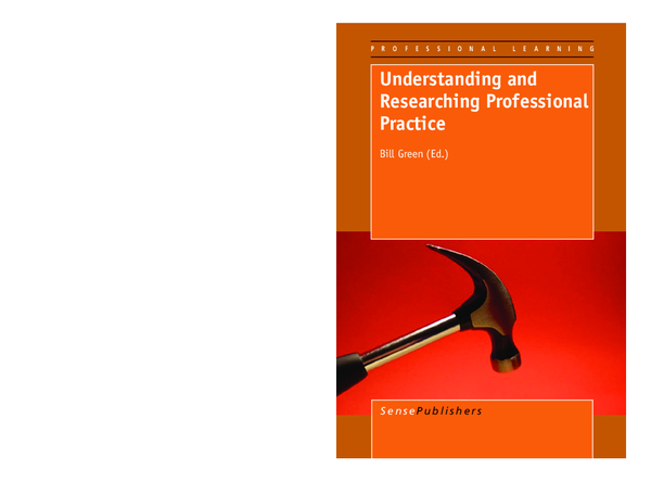 (PDF) Understanding and researching professional practice