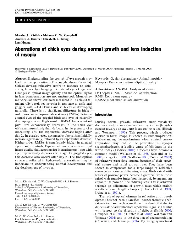 (PDF) Aberrations of chick eyes during normal growth and lens induction ...