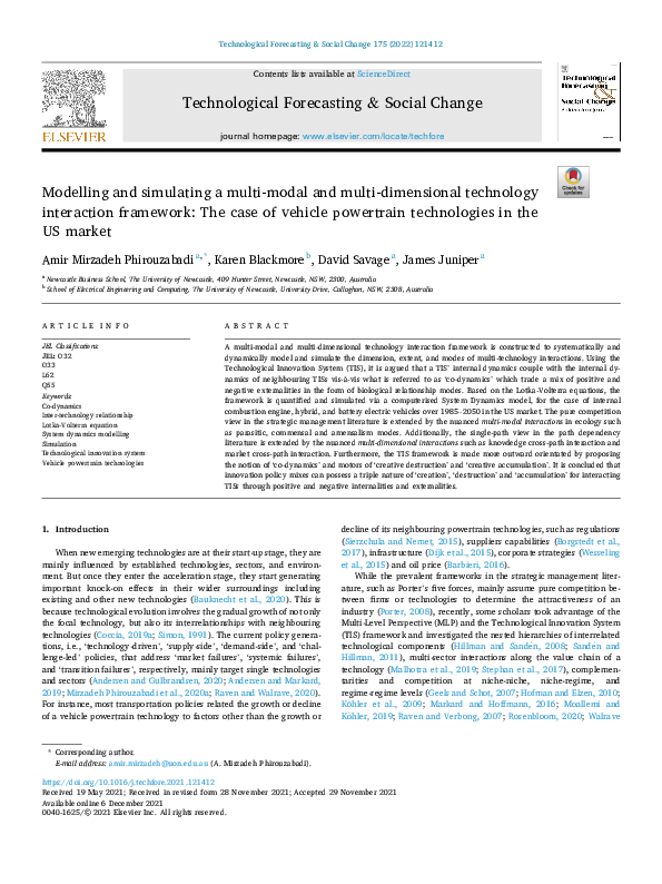 Pdf Modelling And Simulating A Multi Modal And Multi Dimensional Technology Interaction