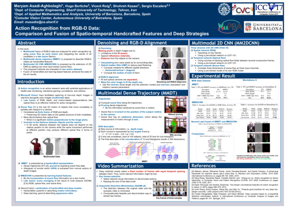 Pdf Action Recognition From Rgb D Data Comparison And Fusion Of Spatio Temporal Handcrafted