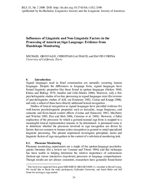 (PDF) Influences of linguistic and non-linguistic factors in the ...