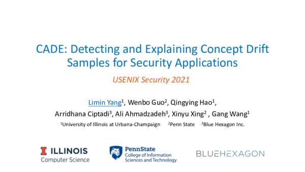 (PDF) CADE: Detecting and Explaining Concept Drift Samples for Security Applications