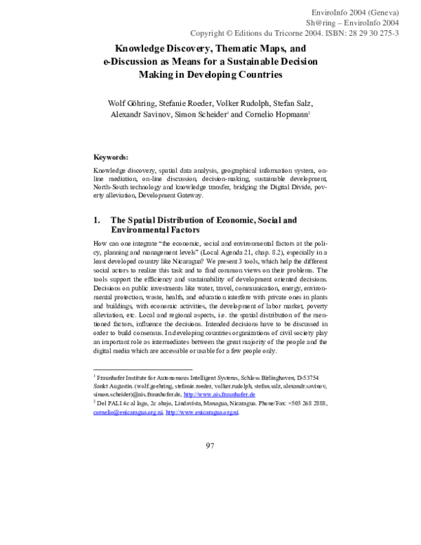 (PDF) Knowledge Discovery, Thematic Maps, and e-Discussion as Means for ...
